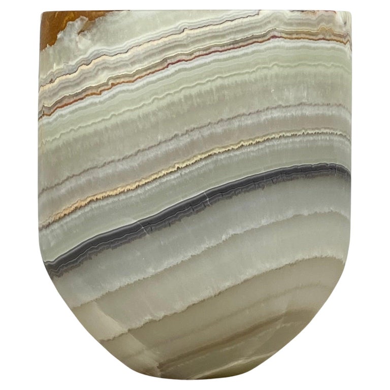 Onyx Stone Planter For Sale at 1stDibs