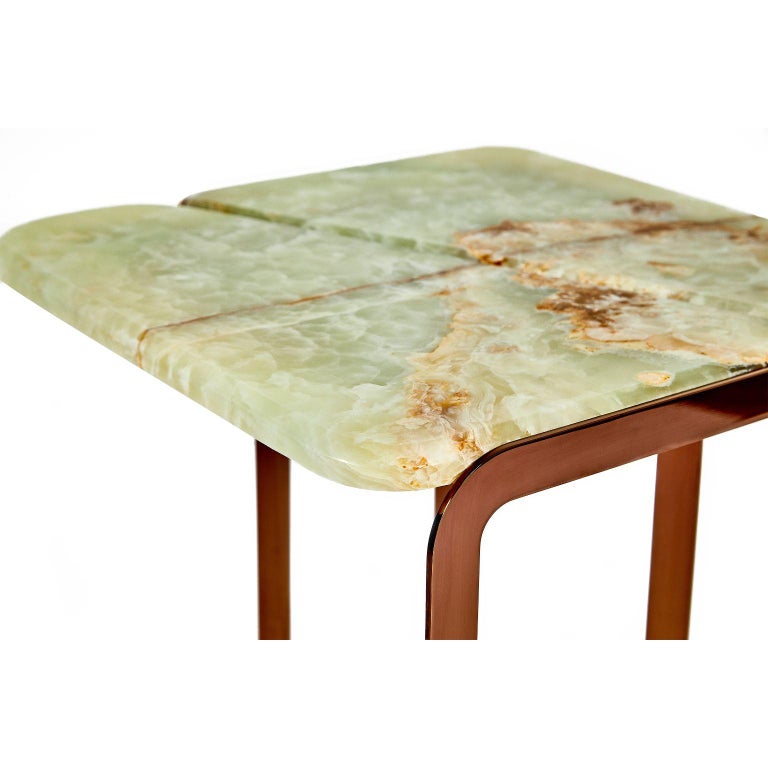 Onyx Tigris Side Table Onyx by Marble Balloon For Sale at 1stDibs