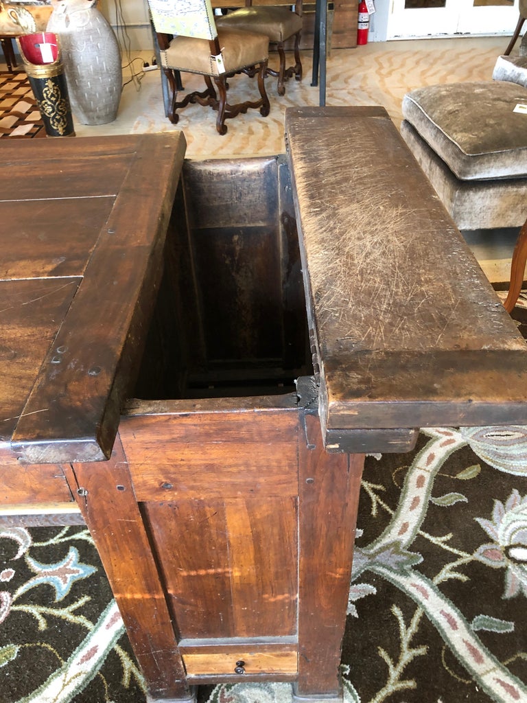 Oozing with French Provencal Character Antique Walnut Farm Table at 1stDibs