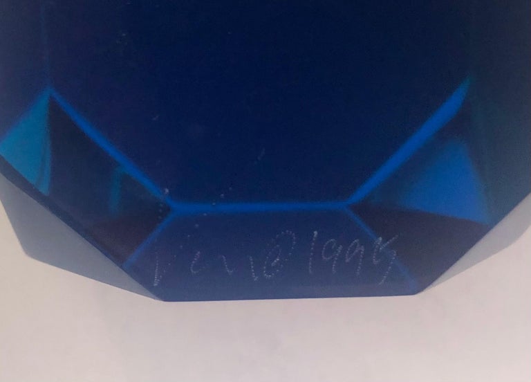 Op Art Acrylic Octagonal Cube Sculpture by Vasa Mihich For Sale at 1stDibs