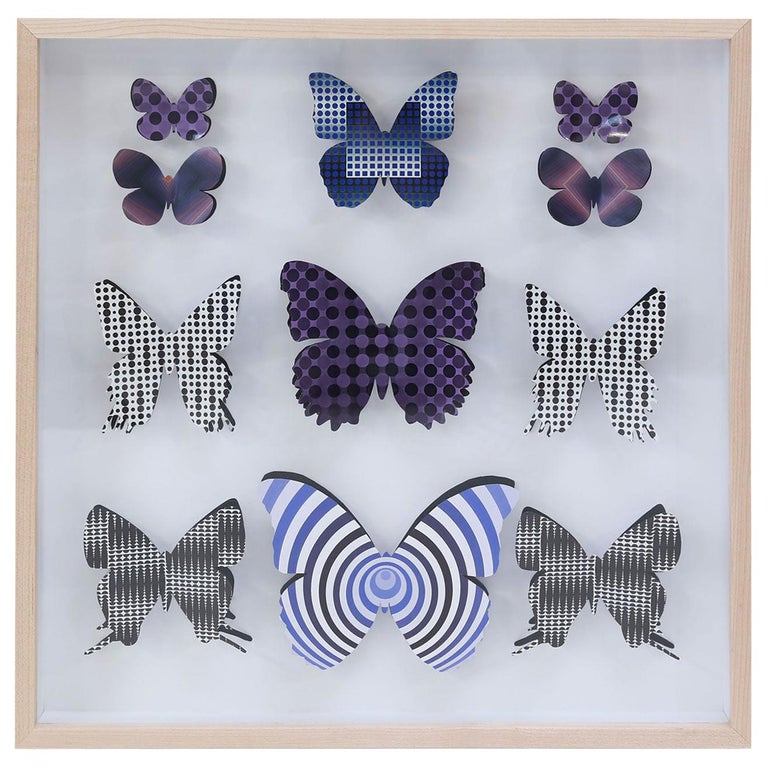 Op Art Butterfly Box at 1stDibs