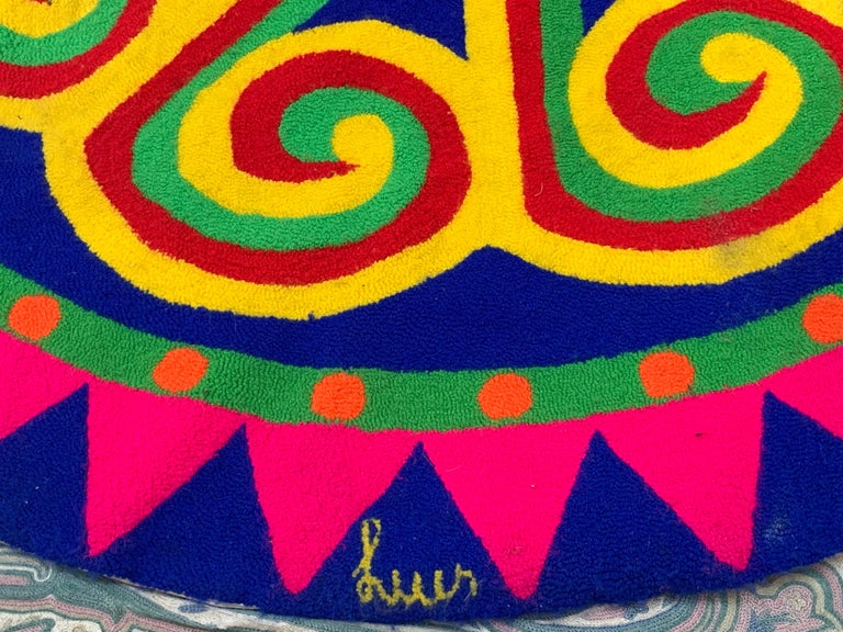 Op Art Luis Montiel Tapestry Rug at 1stDibs