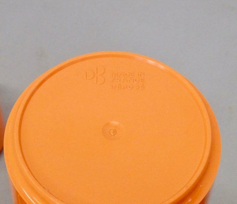 Op Pop Mod French Orange Plastic Pitcher with Cups and Stirrers ...