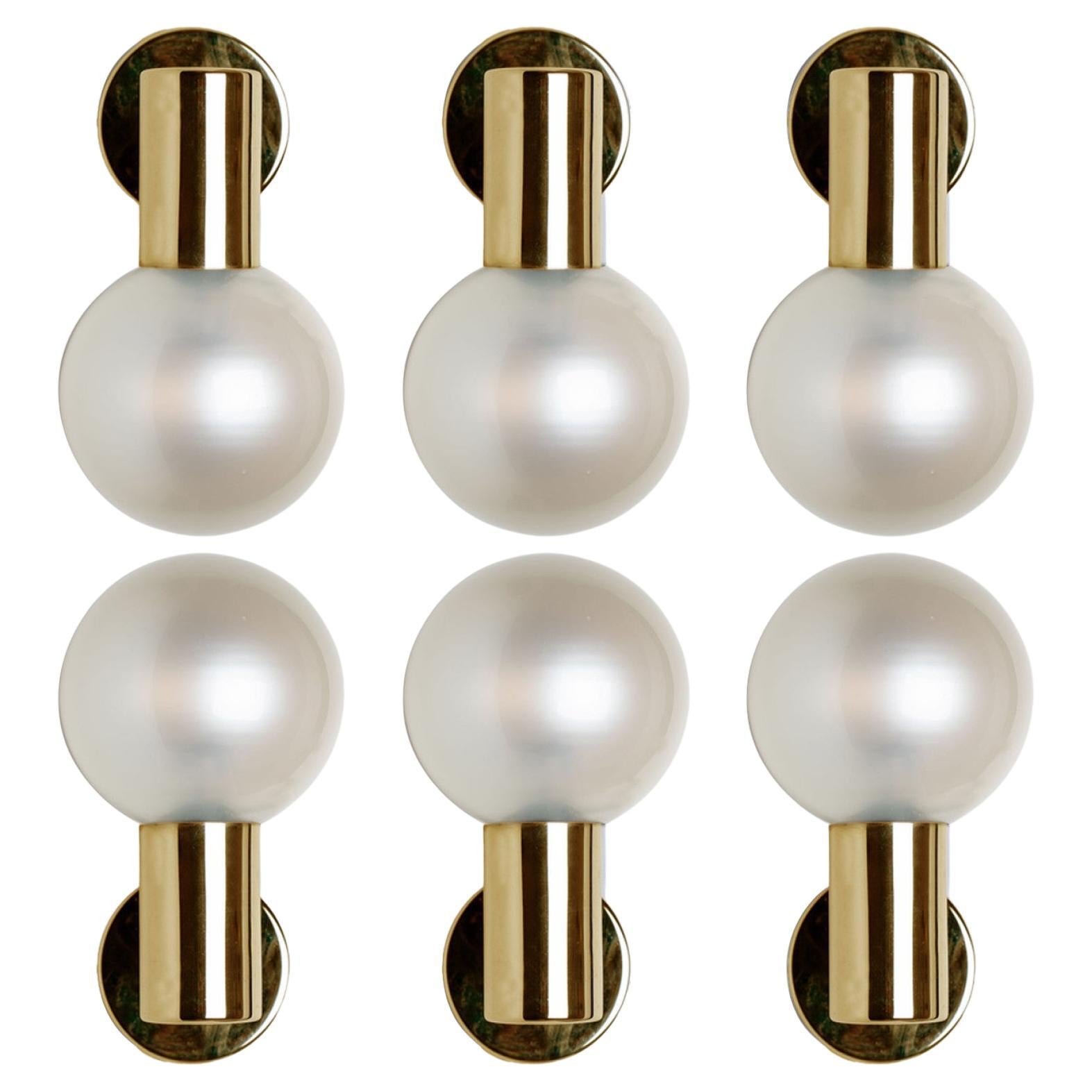 'Greenstone Wall Lamp - Large' by Marc Wood. Marble, Opal Glass and ...