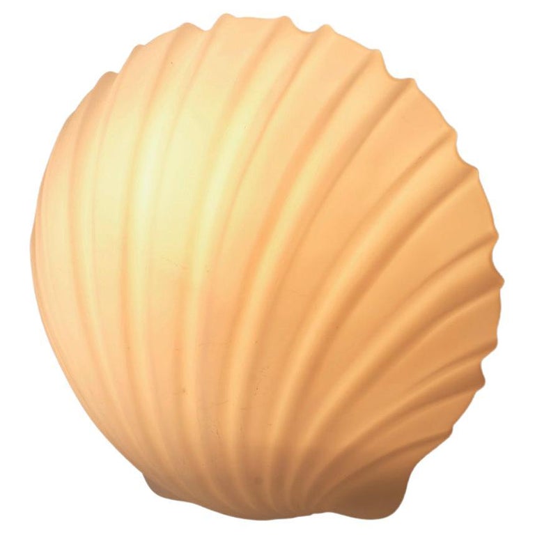 Opal Glass Shell Wall Lamp by Glashütte Limburg, Germany 1970s For Sale ...