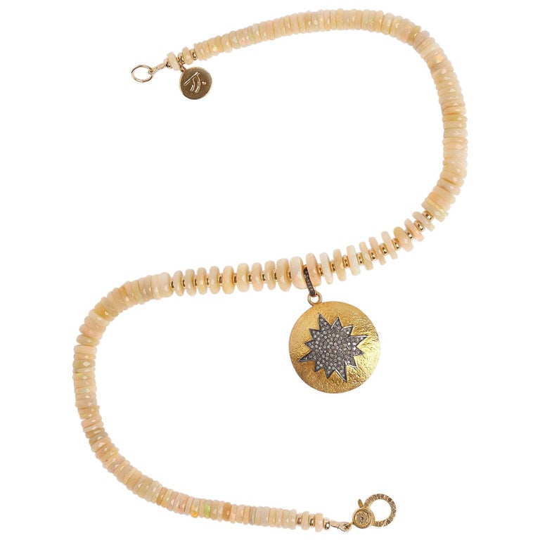 Opal Gold Magic Necklace For Sale at 1stDibs