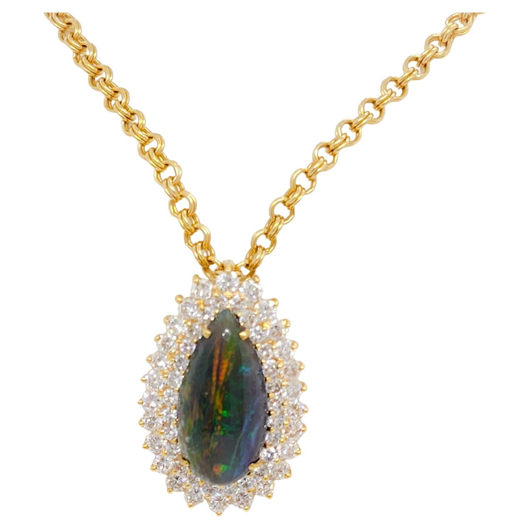 Gold and Diamond Round Pendant Necklace at 1stDibs | round diamond ...