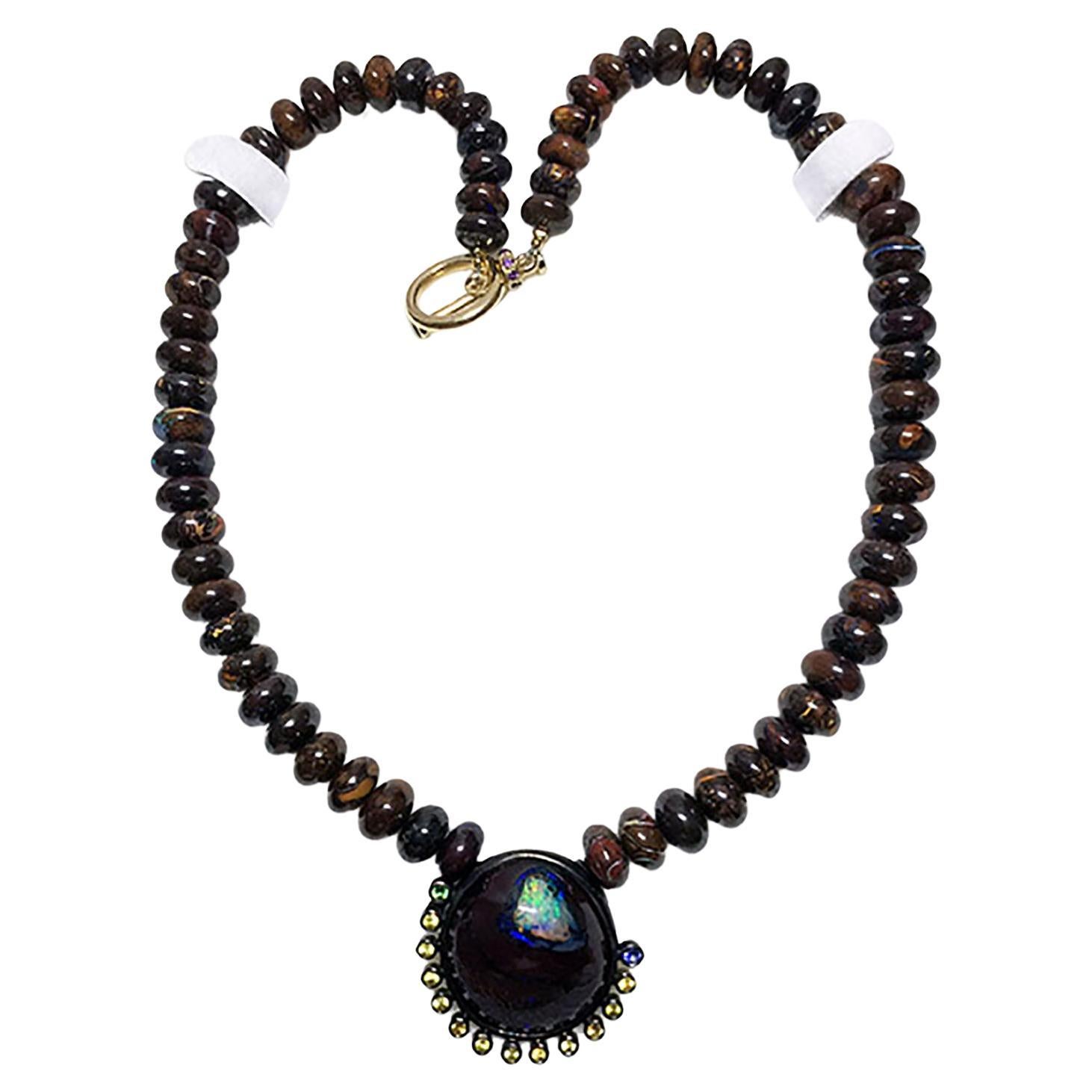 Blackened Silver Moon Face Pendant For Sale at 1stDibs