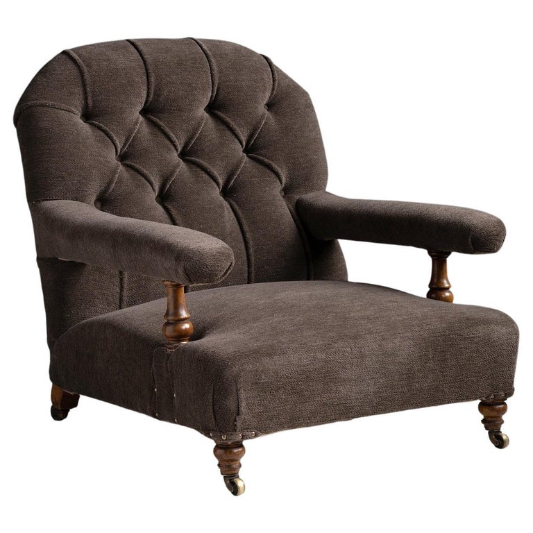 Open Armchair in Wool Chenille by Holland and Sherry, England circa ...