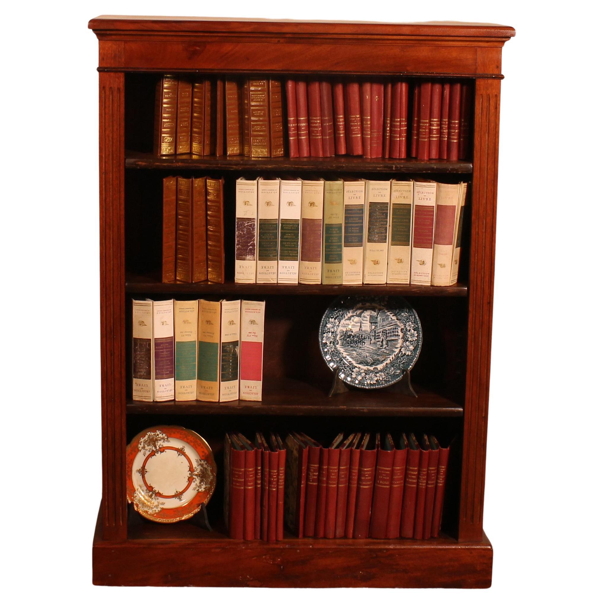 19th Century Style Painted Open Bookcase For Sale at 1stDibs