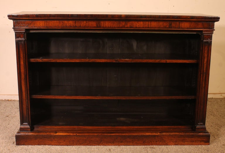 Open Bookcase in Rosewood circa 1800 Regency Period For Sale at 1stDibs
