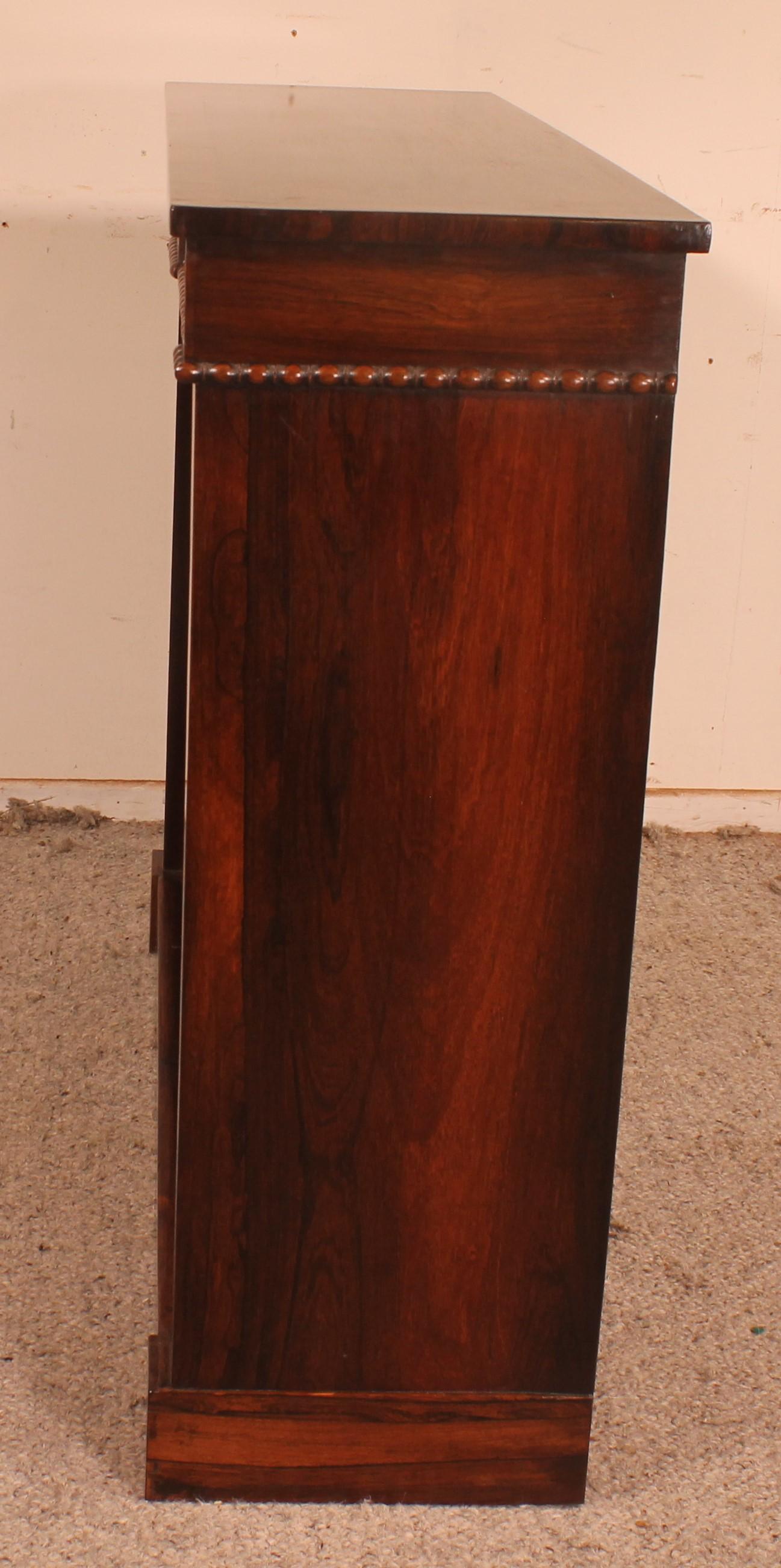 Open Bookcase in Rosewood circa 1800 Regency Period For Sale at 1stDibs