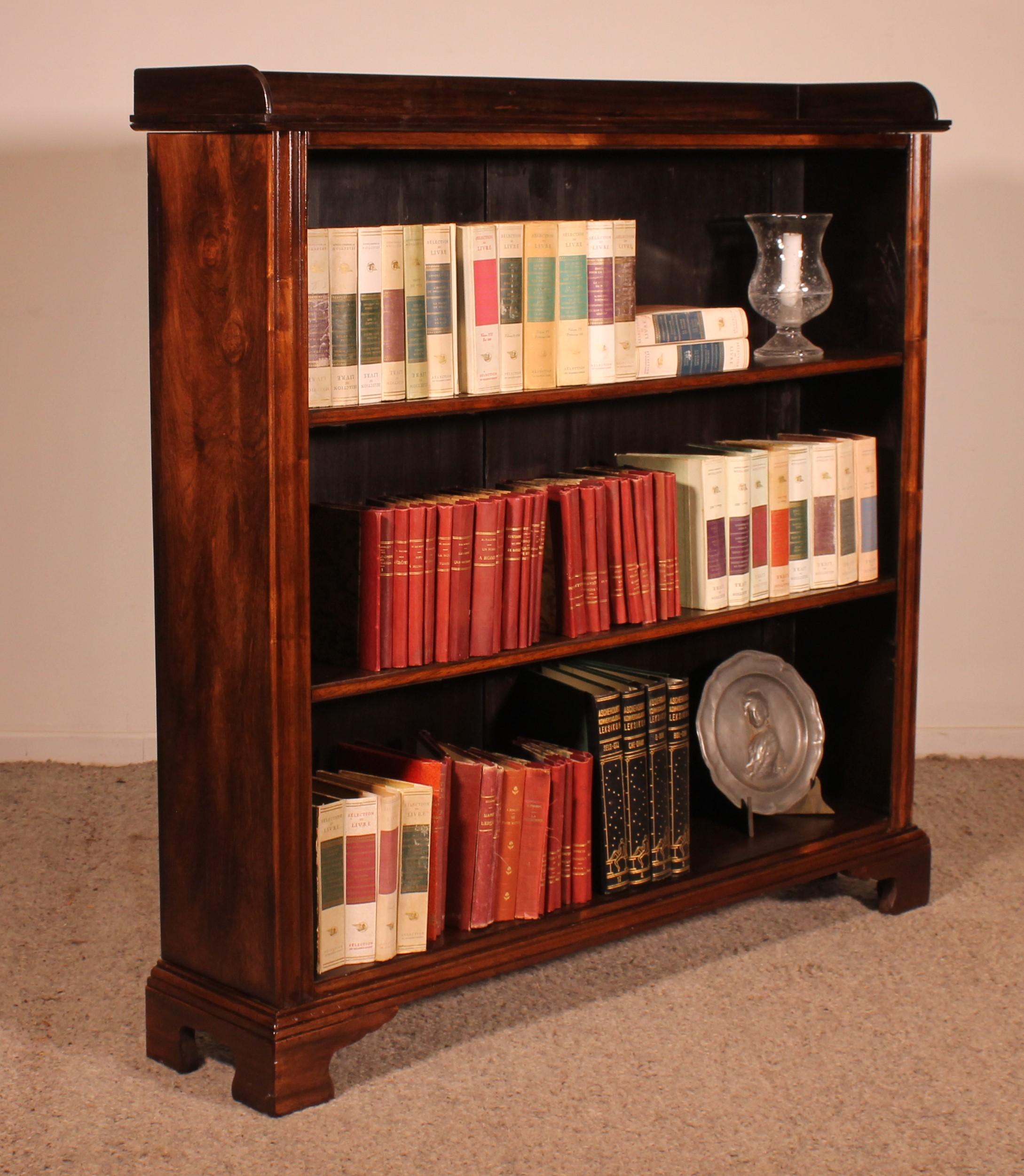 Open Bookcase In Rosewood From The 19th Century For Sale at 1stDibs