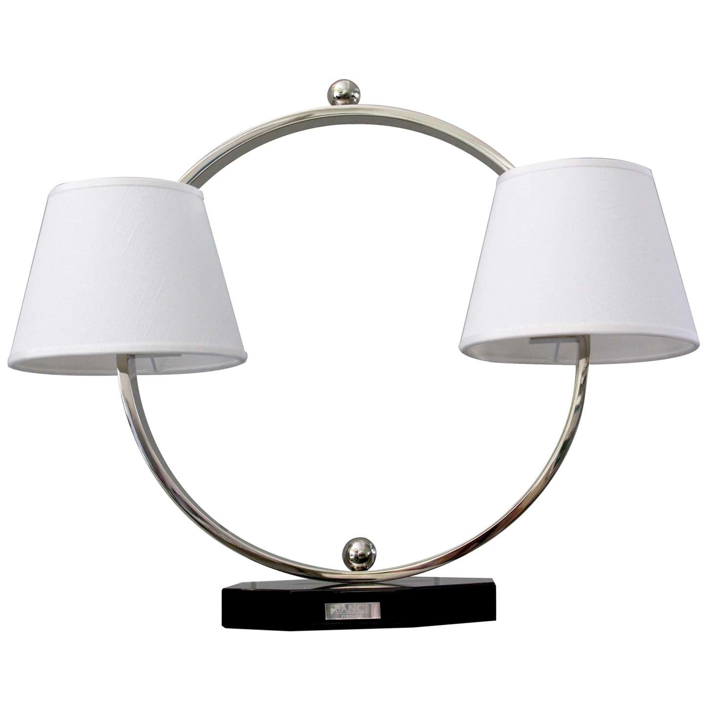 Open Circle Single Light Table Lamp For Sale at 1stDibs