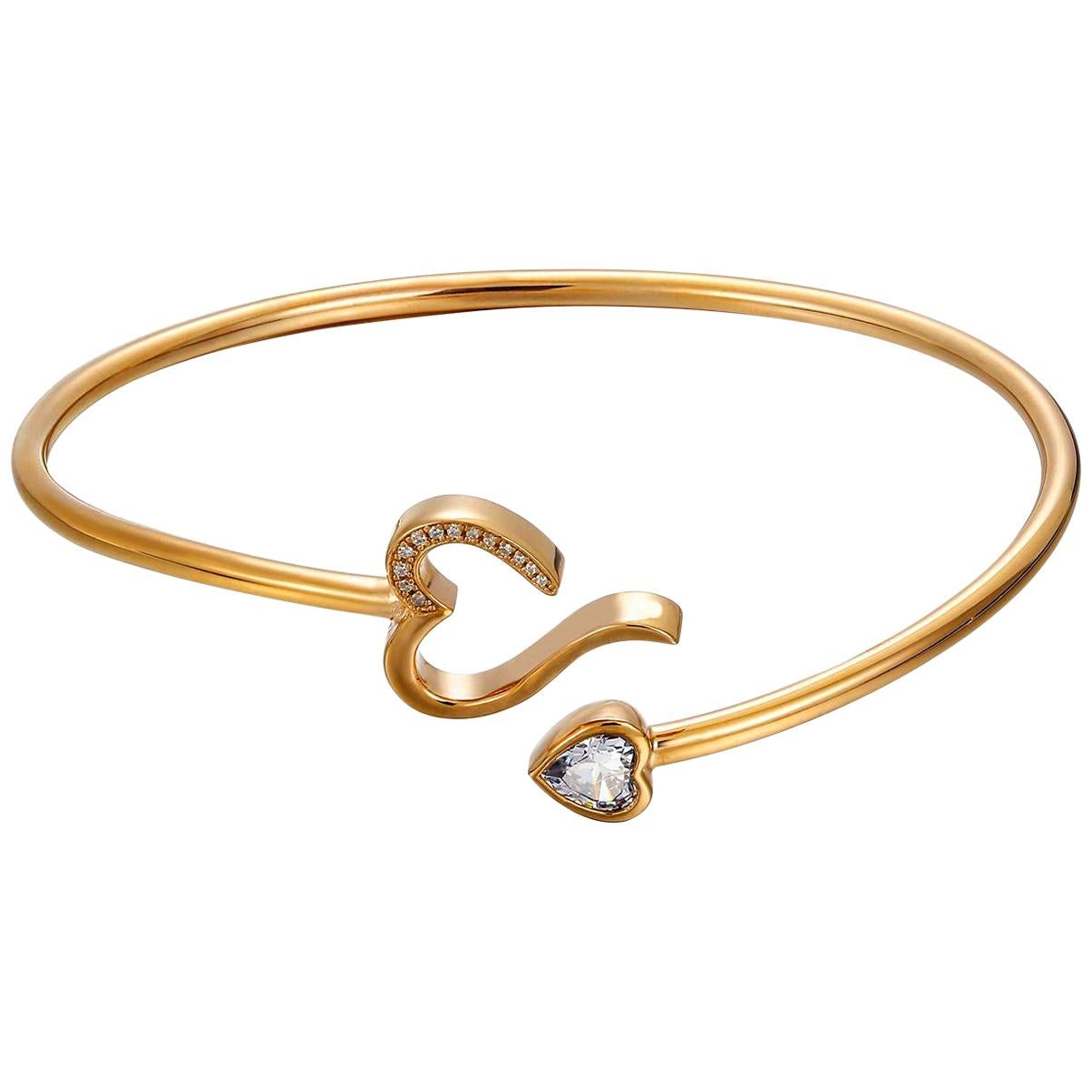 Gold Bypass Bracelets - 39 For Sale on 1stDibs