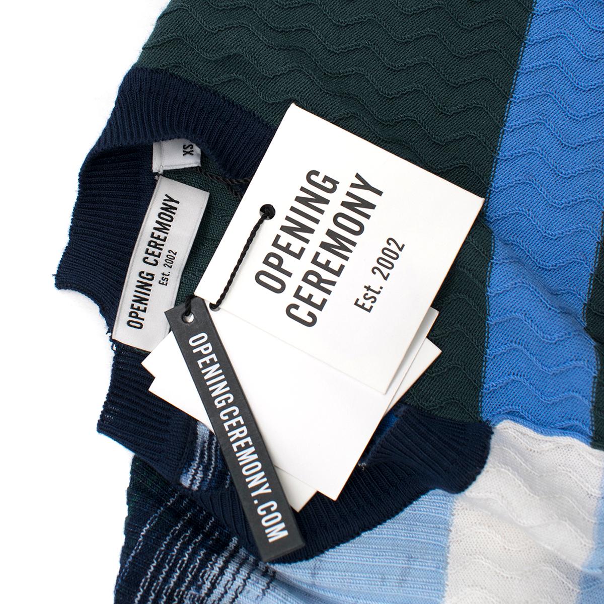 Opening Ceremony Blue Knit Midi Dress US 4 at 1stDibs | opening ...