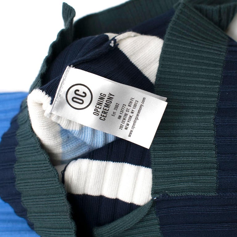 Opening Ceremony Blue Knit Midi Dress US 4 at 1stDibs | opening ...