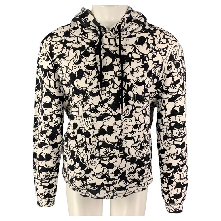 OPENING CEREMONY x DISNEY Size M Black White Print Cotton Hooded ...