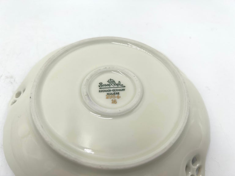 Openwork Plate, Rosenthal Moliere, Germany, 1945-1946 For Sale at 1stDibs