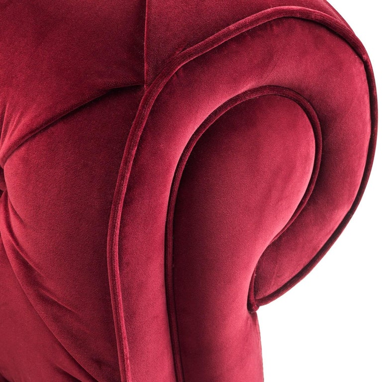 Opera Burgundy Sofa by Stefano Giovannoni For Sale at 1stDibs