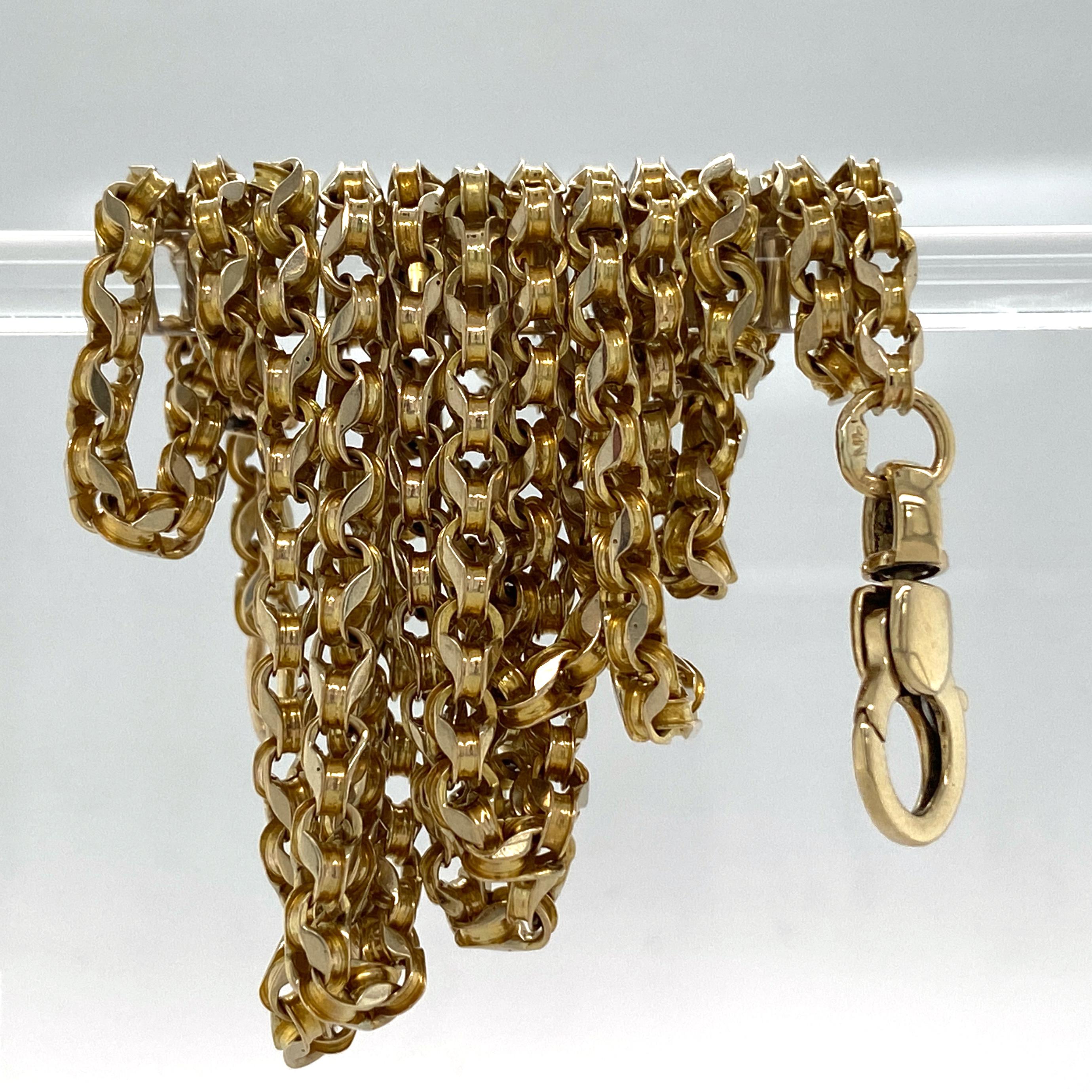 Opera-Length Fancy Figure 8 Chain with Swivel Bolt Ring Closure in ...
