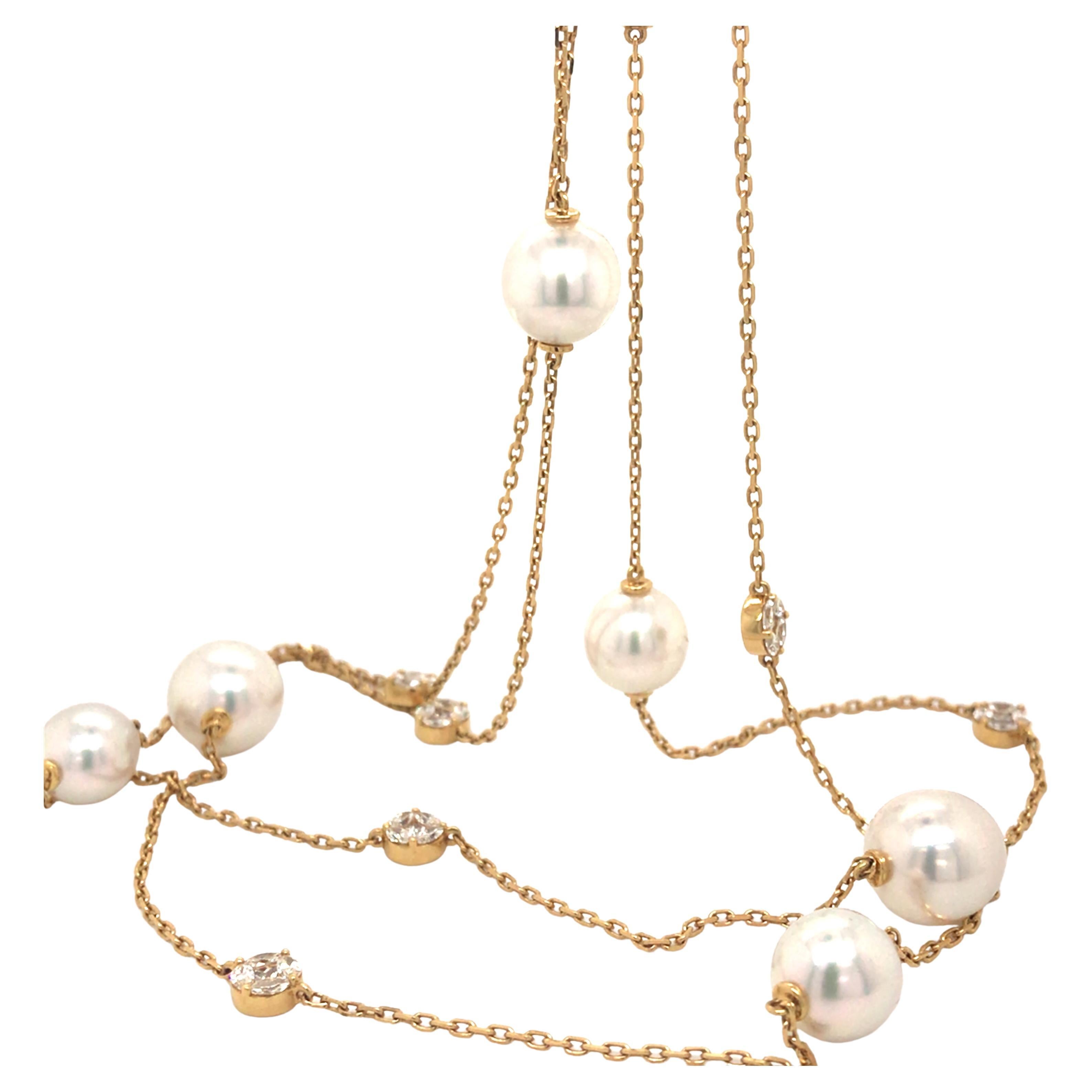 Opera Length Pearl Necklace For Sale at 1stDibs | opera length necklace