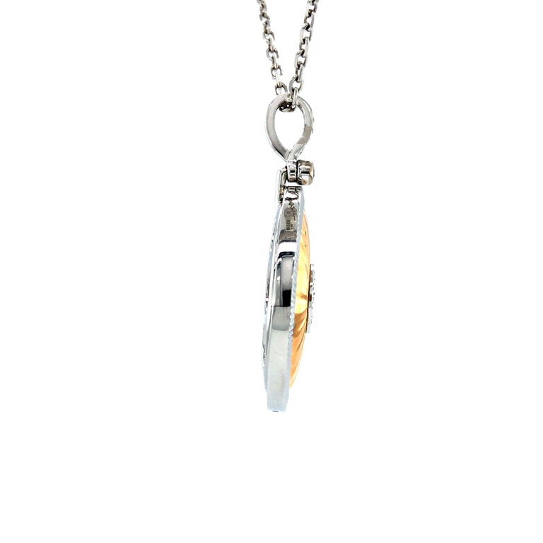 Opera Pendant Necklace 18k White- and Rose Gold 18 Diamonds total 0 ...