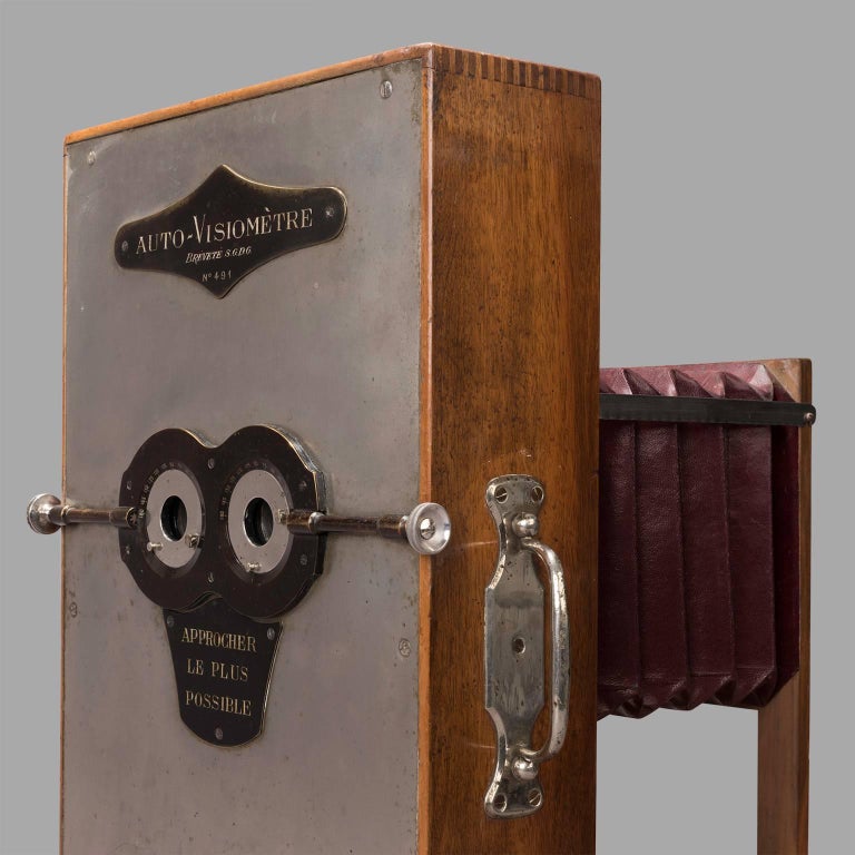 Ophtalmic Test Device "Auto-Visiometre" and Advertising Board, circa ...