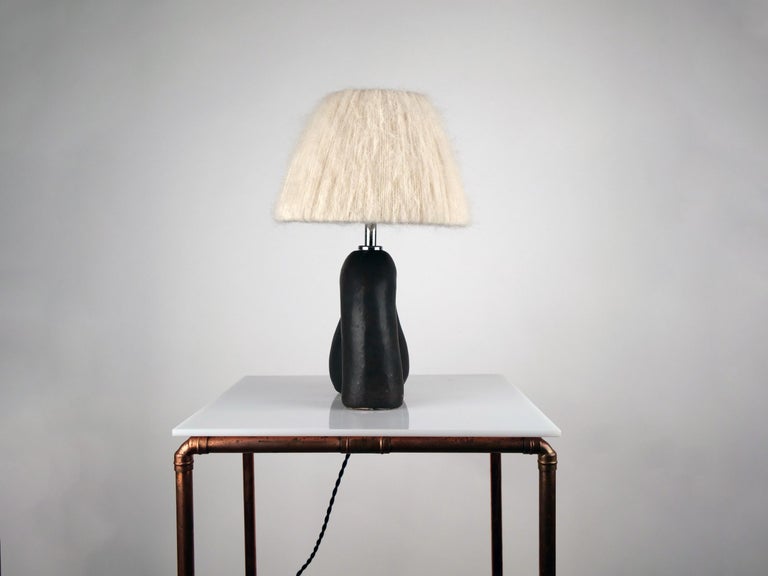 'Opposée' Table Lamp, Granite Black 'Satin' For Sale at 1stDibs