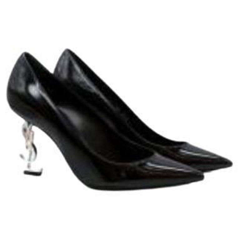Opyum Pumps in Patent Leather with Silver Heel For Sale at 1stDibs