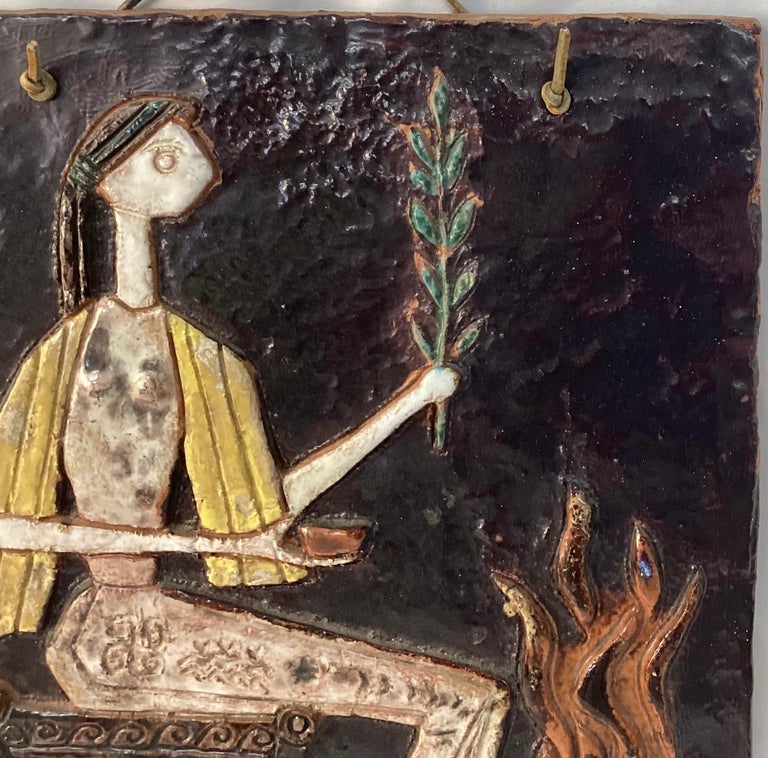 Oracle of Delphi Ceramic Wall Art For Sale at 1stDibs