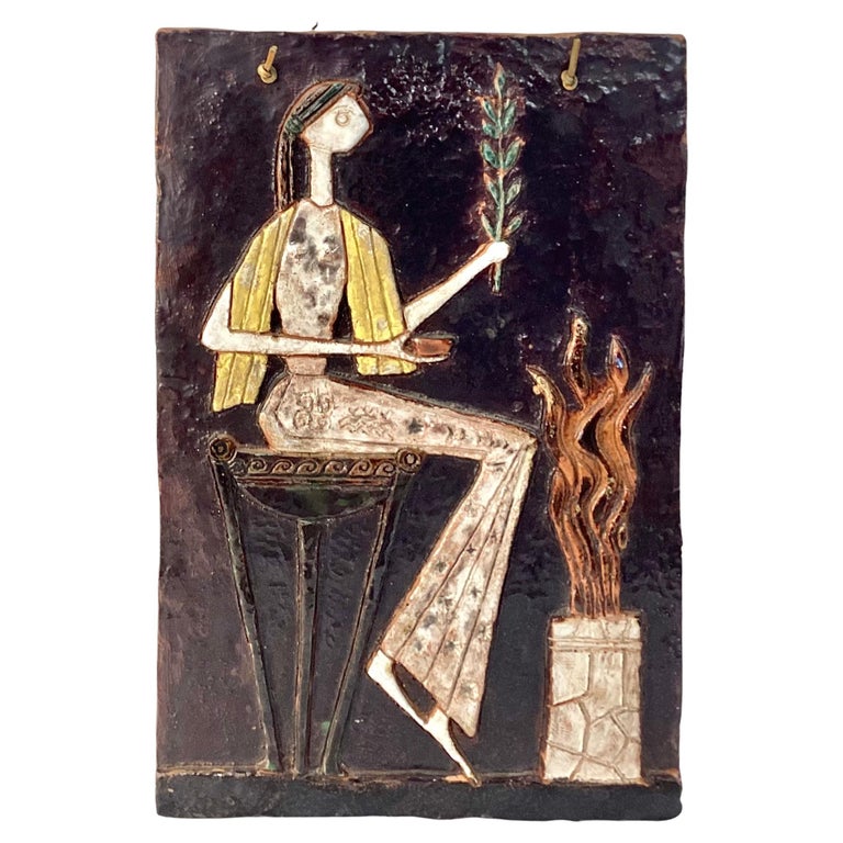 Oracle of Delphi Ceramic Wall Art For Sale at 1stDibs
