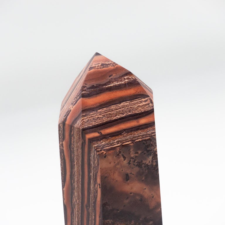 Orange-Brown Banded Jasper Point For Sale at 1stDibs