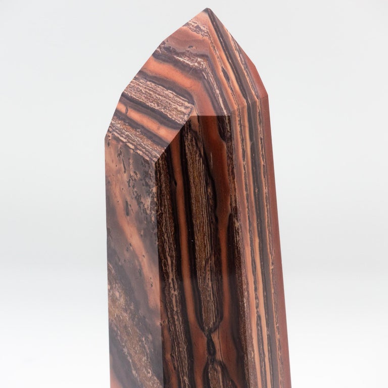 Orange-Brown Banded Jasper Point For Sale at 1stDibs