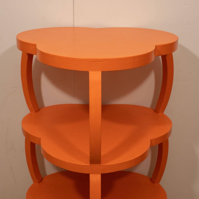 Orange Clover Leaf Table at 1stDibs | clover leaf personality