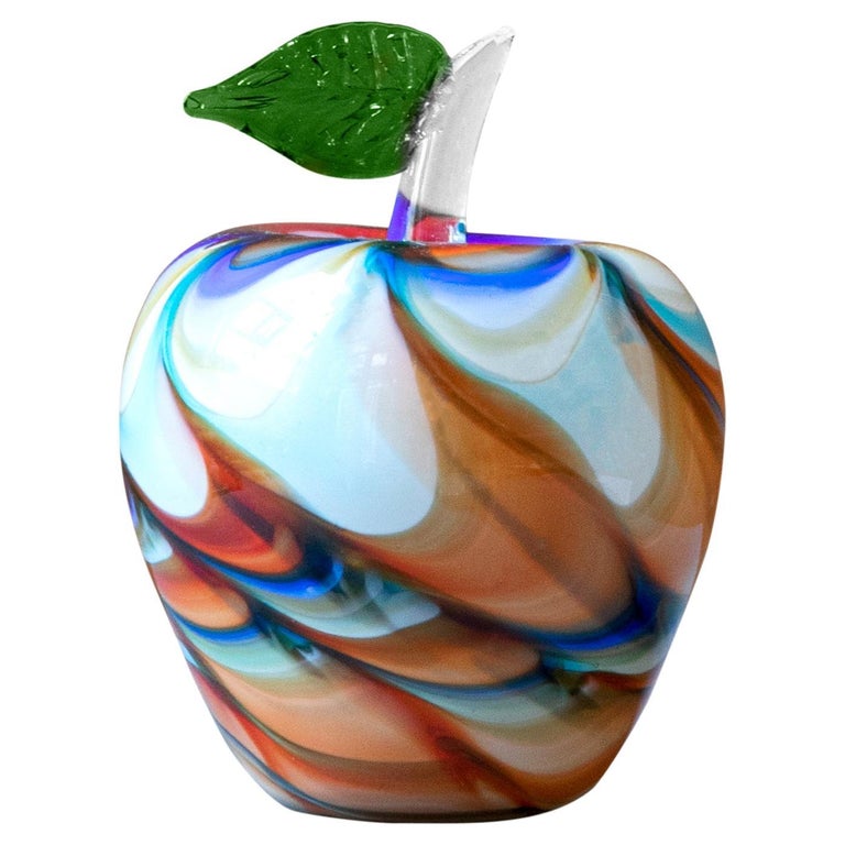 Orange Colorful Blown Glass Decorative Object at 1stDibs | colorful ...