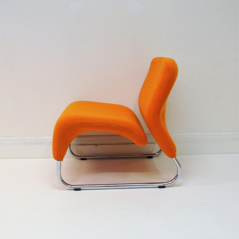 Orange Lounge Chair Ecco by Møre Design Team 1970, Norway at 1stDibs ...