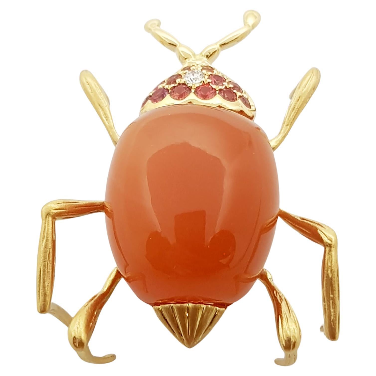 Orange Brooch - 100 For Sale on 1stDibs
