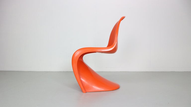 Orange Original Panton S Chairs by Verner Panton for Herman Miller ...