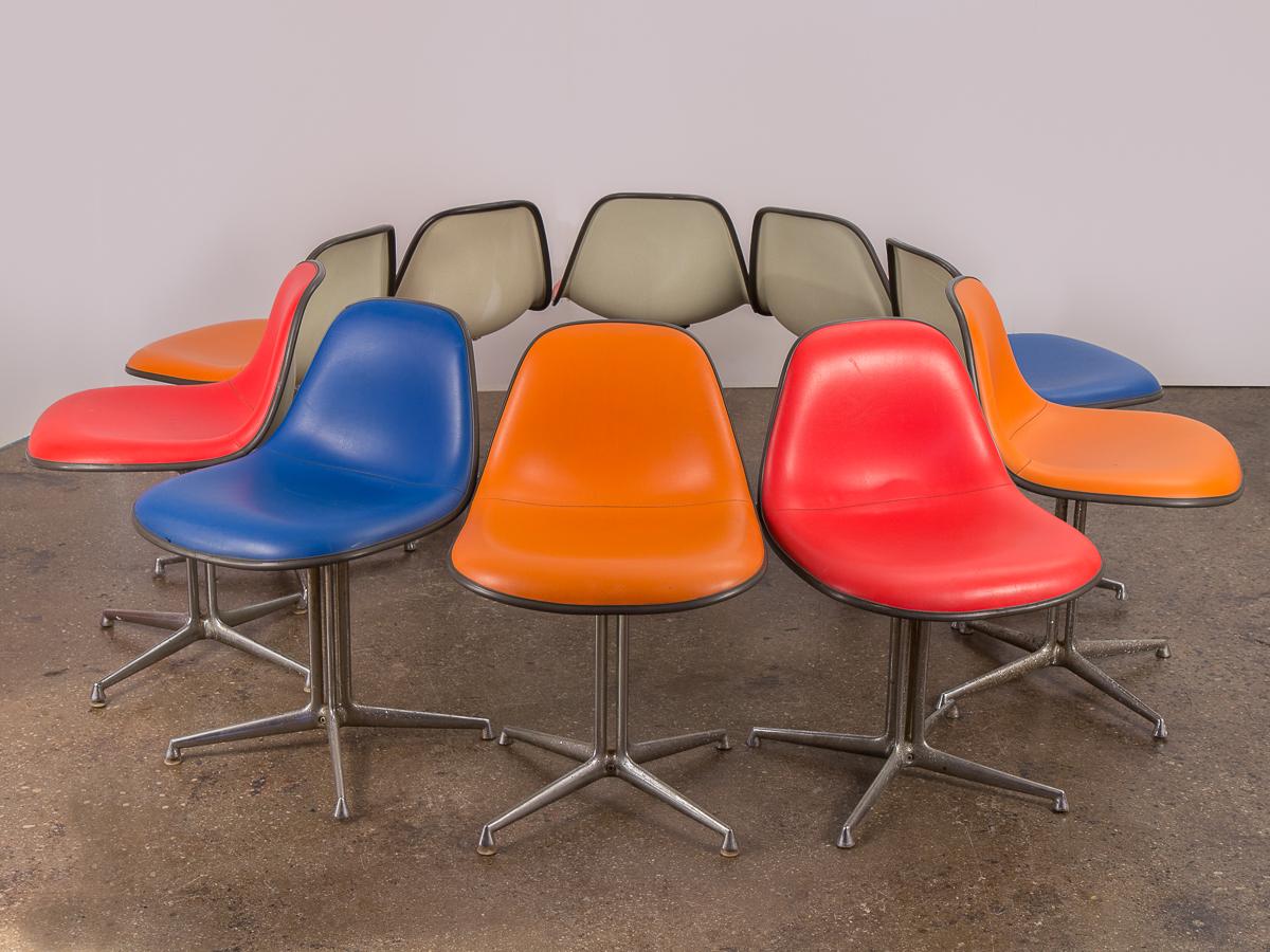 Orange Padded La Fonda Eames Chair for Herman Miller For Sale at ...