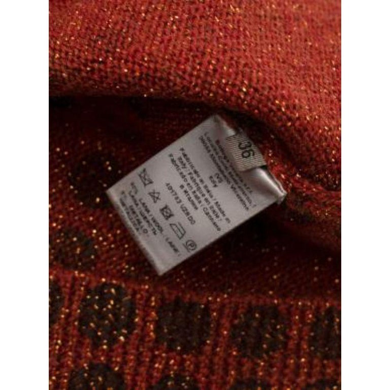 orange polka-dot lurex vest For Sale at 1stDibs