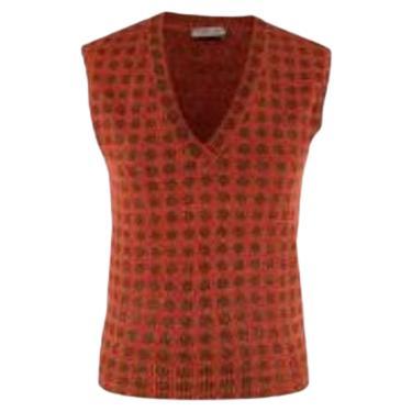 orange polka-dot lurex vest For Sale at 1stDibs