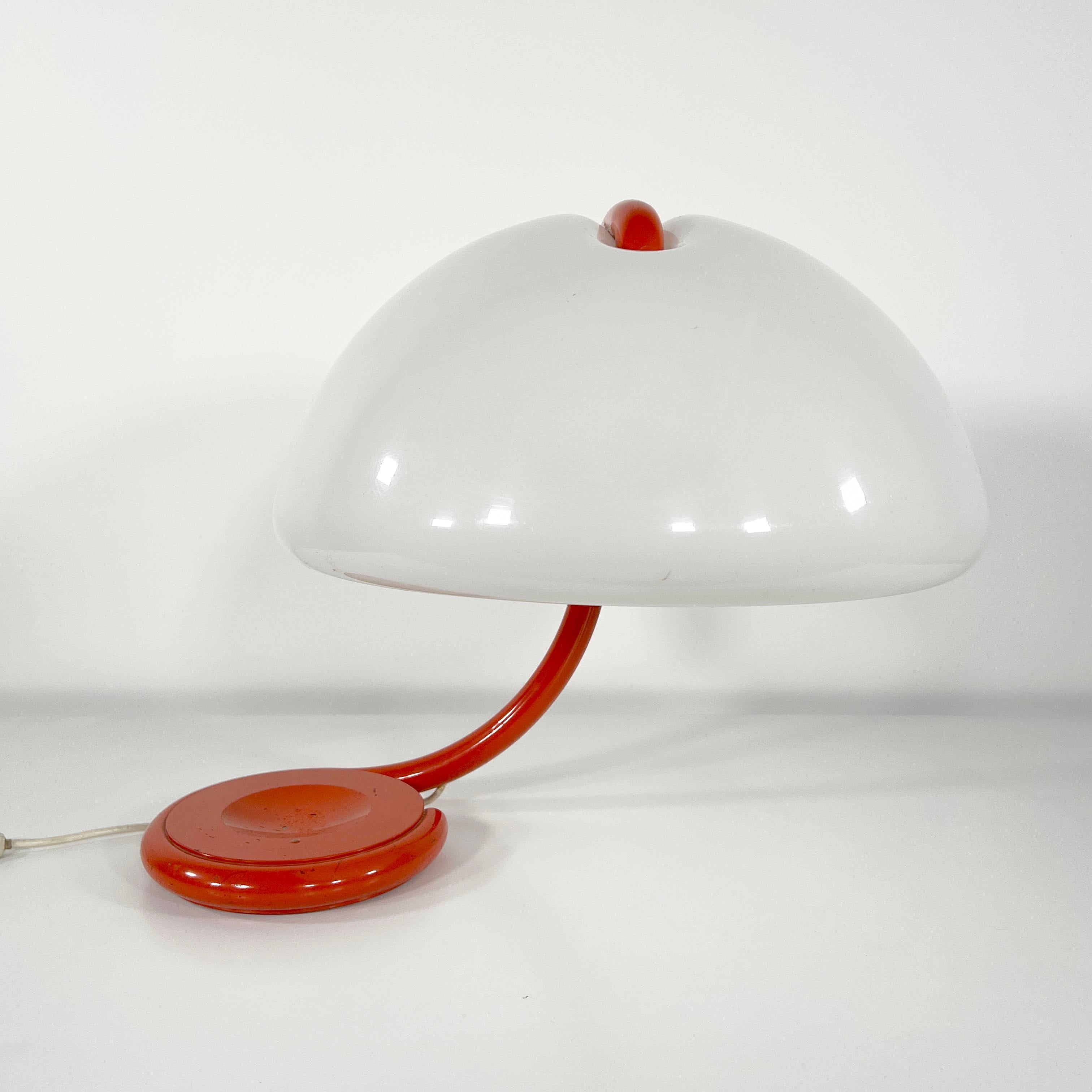 Orange Serpente Table Lamp by Elio Martinelli for Martinelli Luce ...