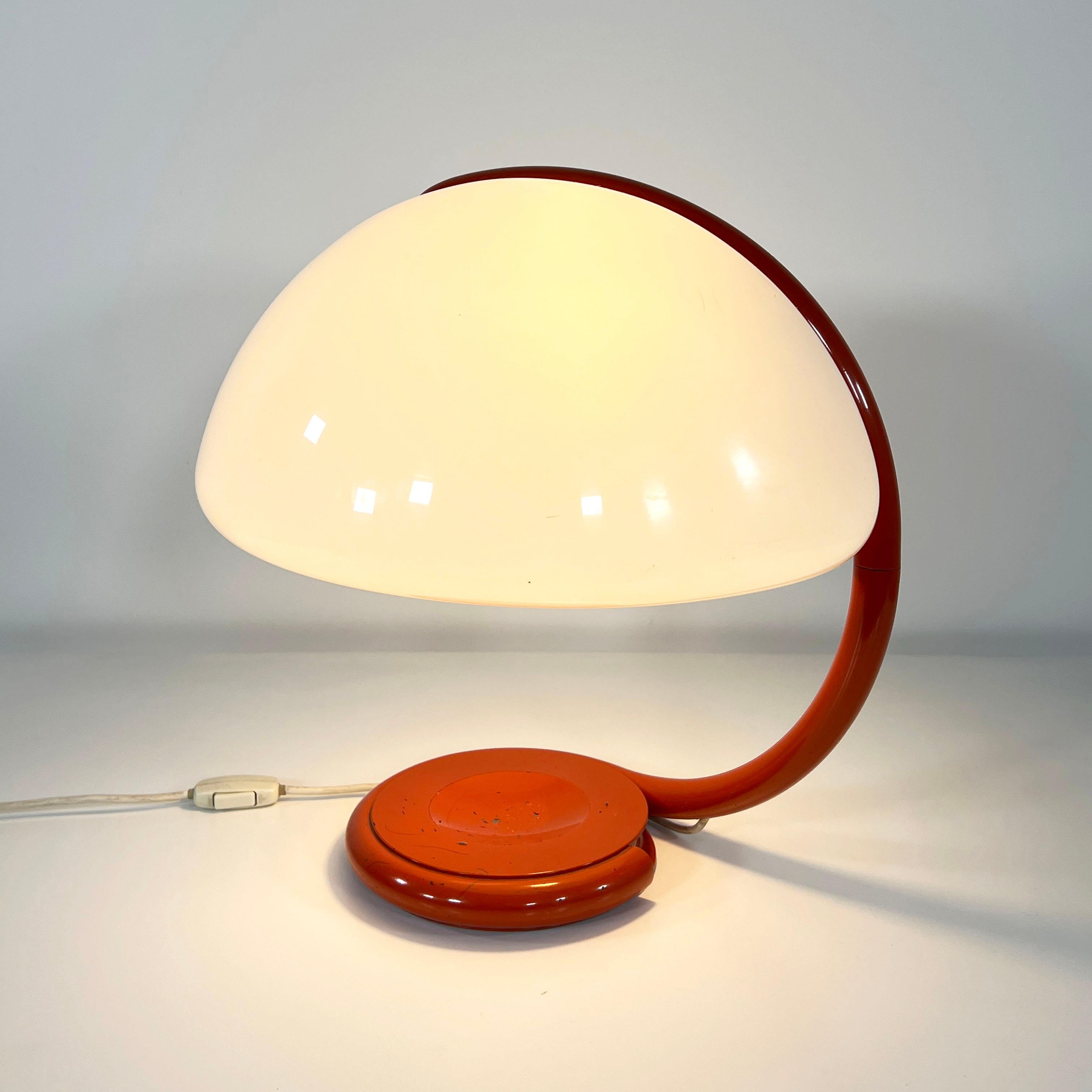 Orange Serpente Table Lamp by Elio Martinelli for Martinelli Luce ...