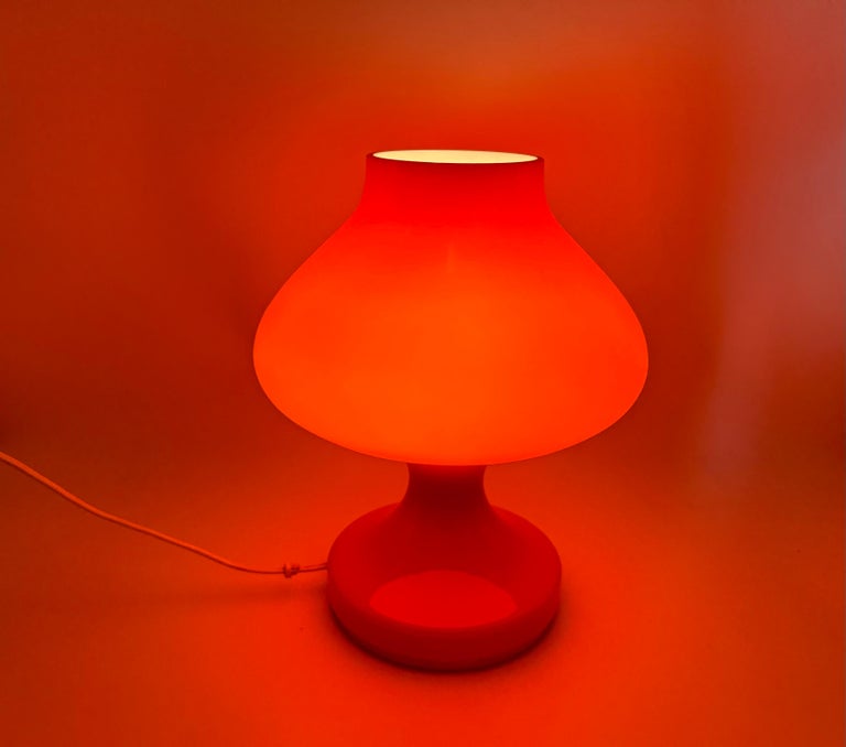 Orange Table Lamp in the Mid-Century Modern Style For Sale at 1stDibs