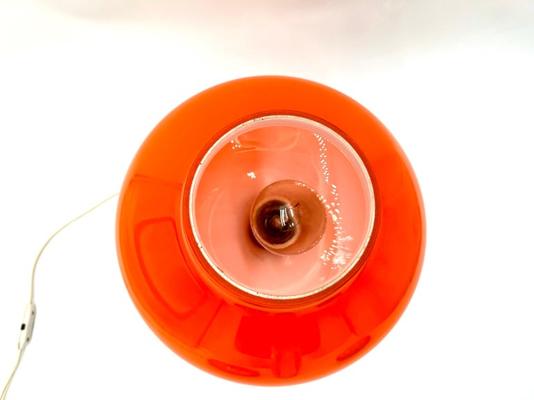 Orange Table Lamp in the Mid-Century Modern Style For Sale at 1stDibs
