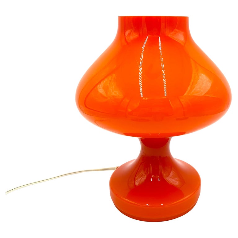 Orange Table Lamp in the Mid-Century Modern Style For Sale at 1stDibs