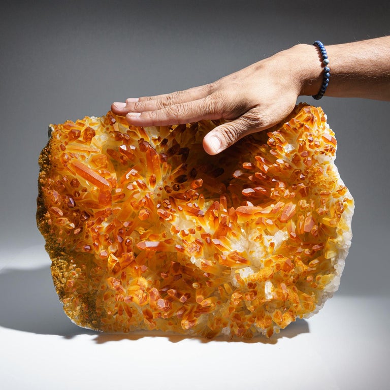 Orange Tangerine Quartz Crystal Cluster From Mongolia (27.2 lbs) For ...