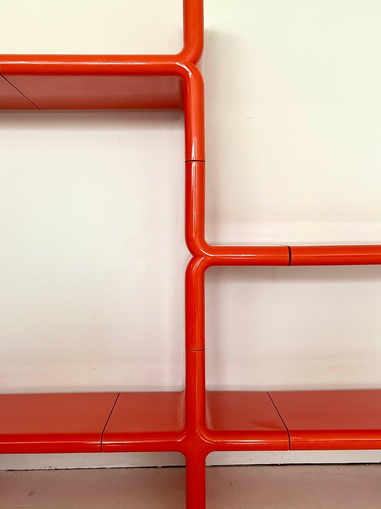 Orange Umbo Shelving, Kay Leroy Ruggles for Directional, 1970s at 1stDibs