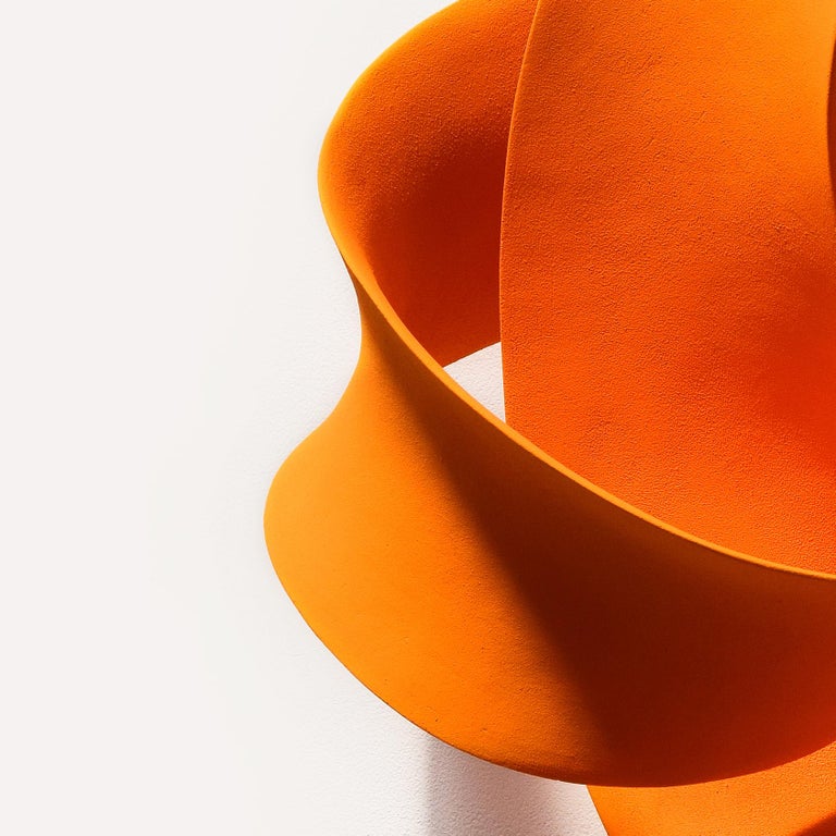 Orange Wall Mounted Ceramic Sculpture by Merete Rasmussen For Sale at ...
